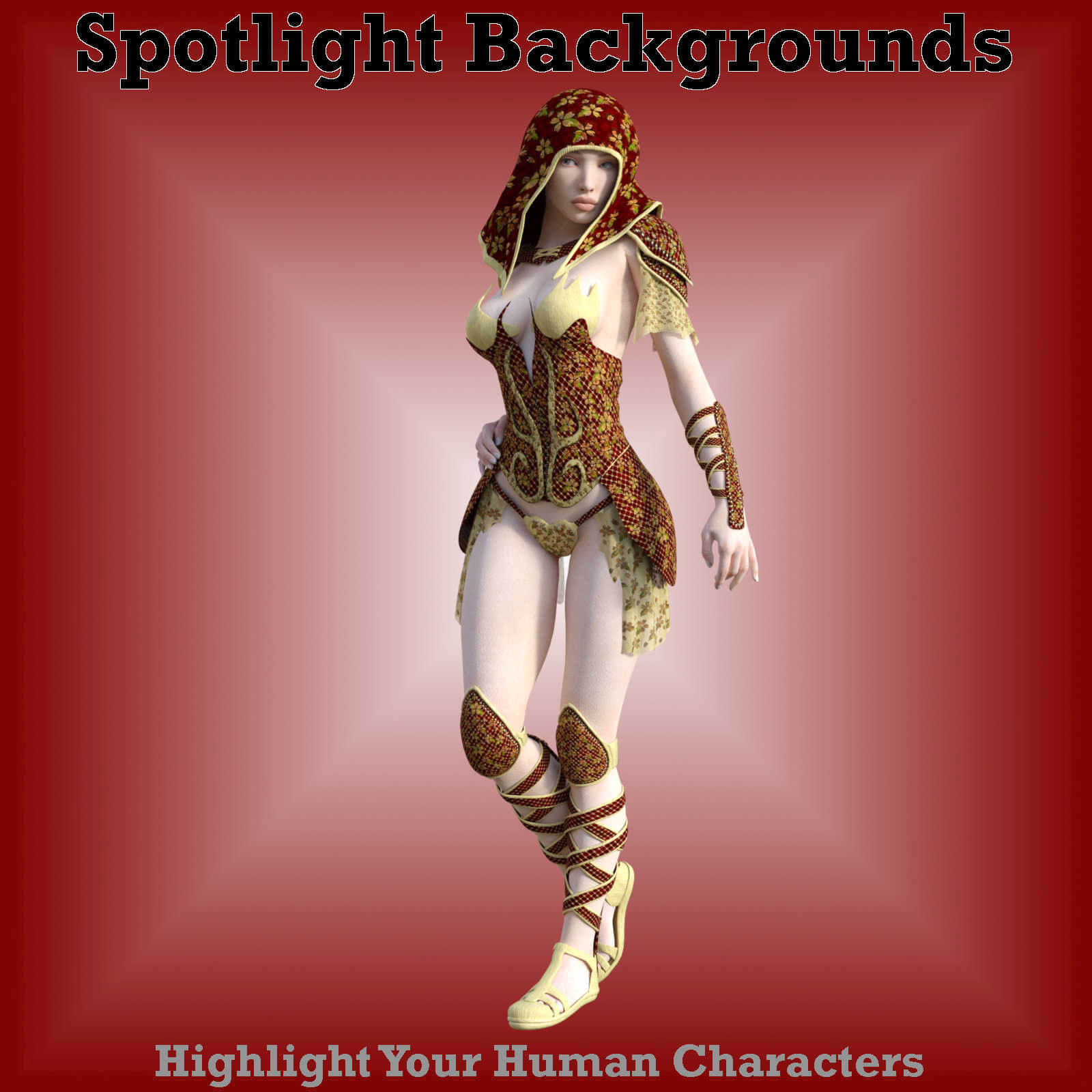Spotlight Backgrounds With Scripts - Daz Content by rolow