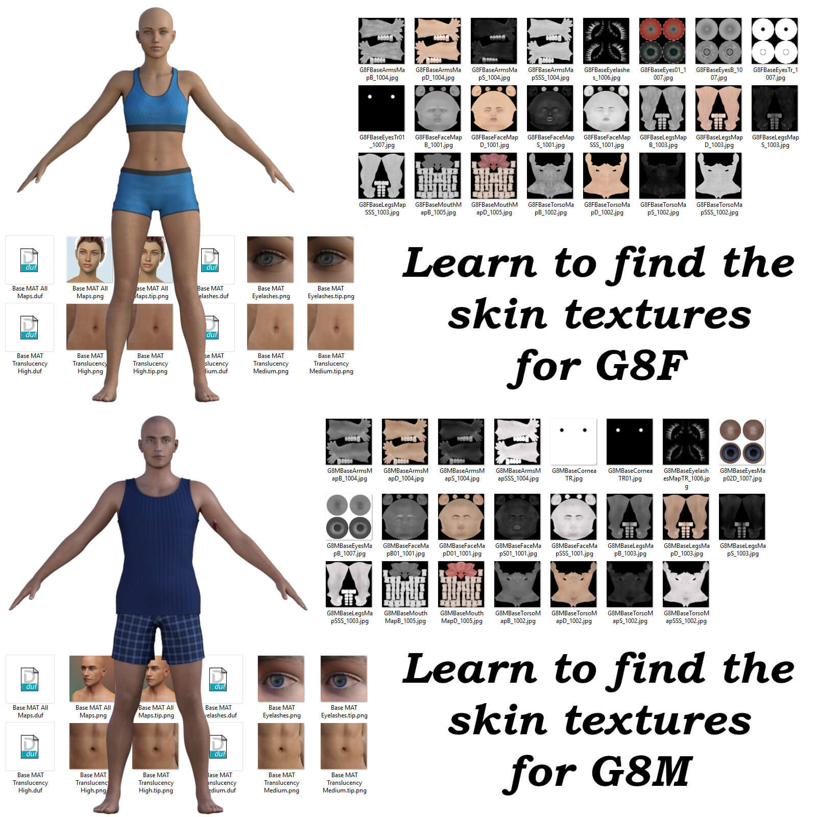 TATS Made Simple - Genesis 8 Figures Get Inked (G8F, G8M) 3D Tutorial ...