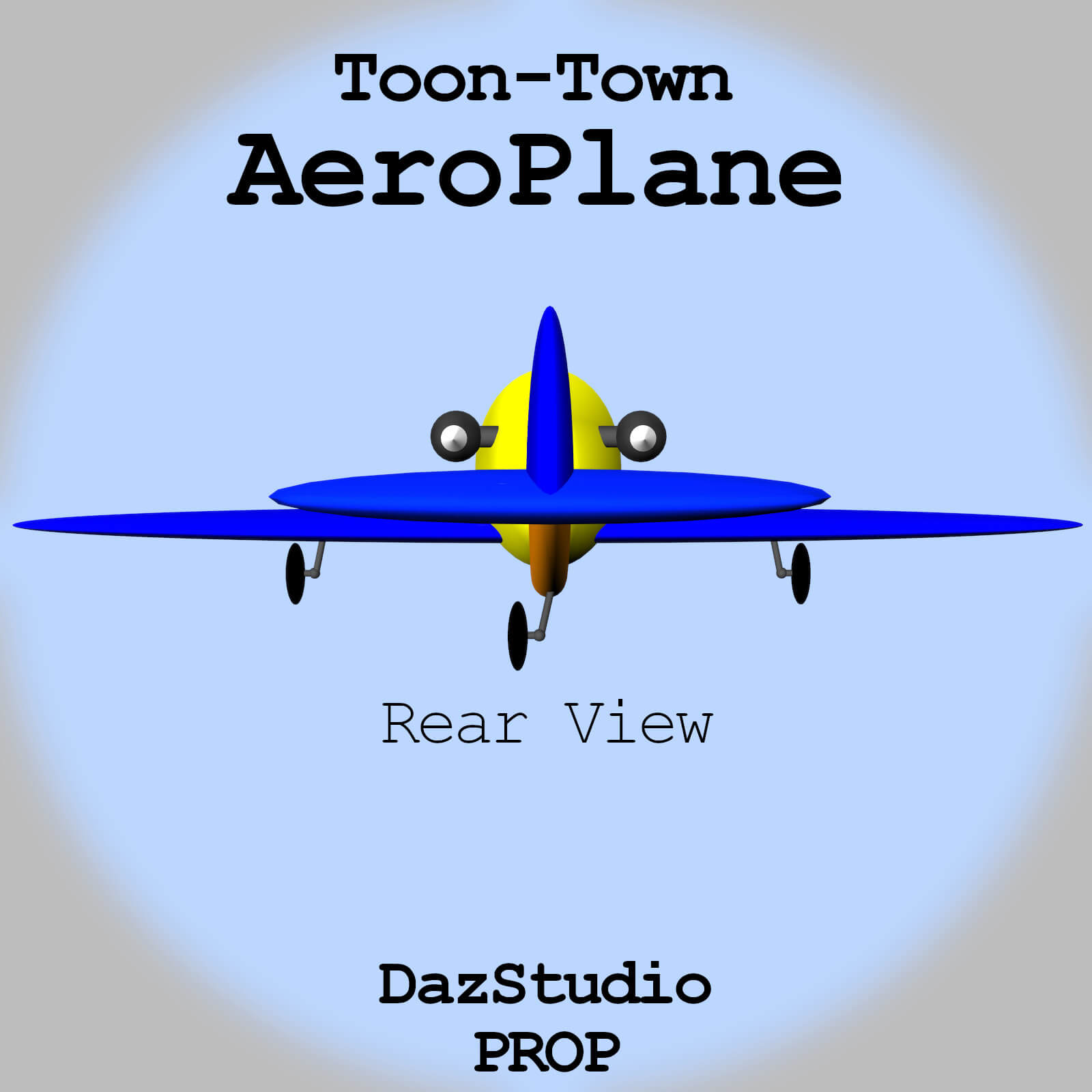 Toon-Town AeroPlane Daz Content by rolow