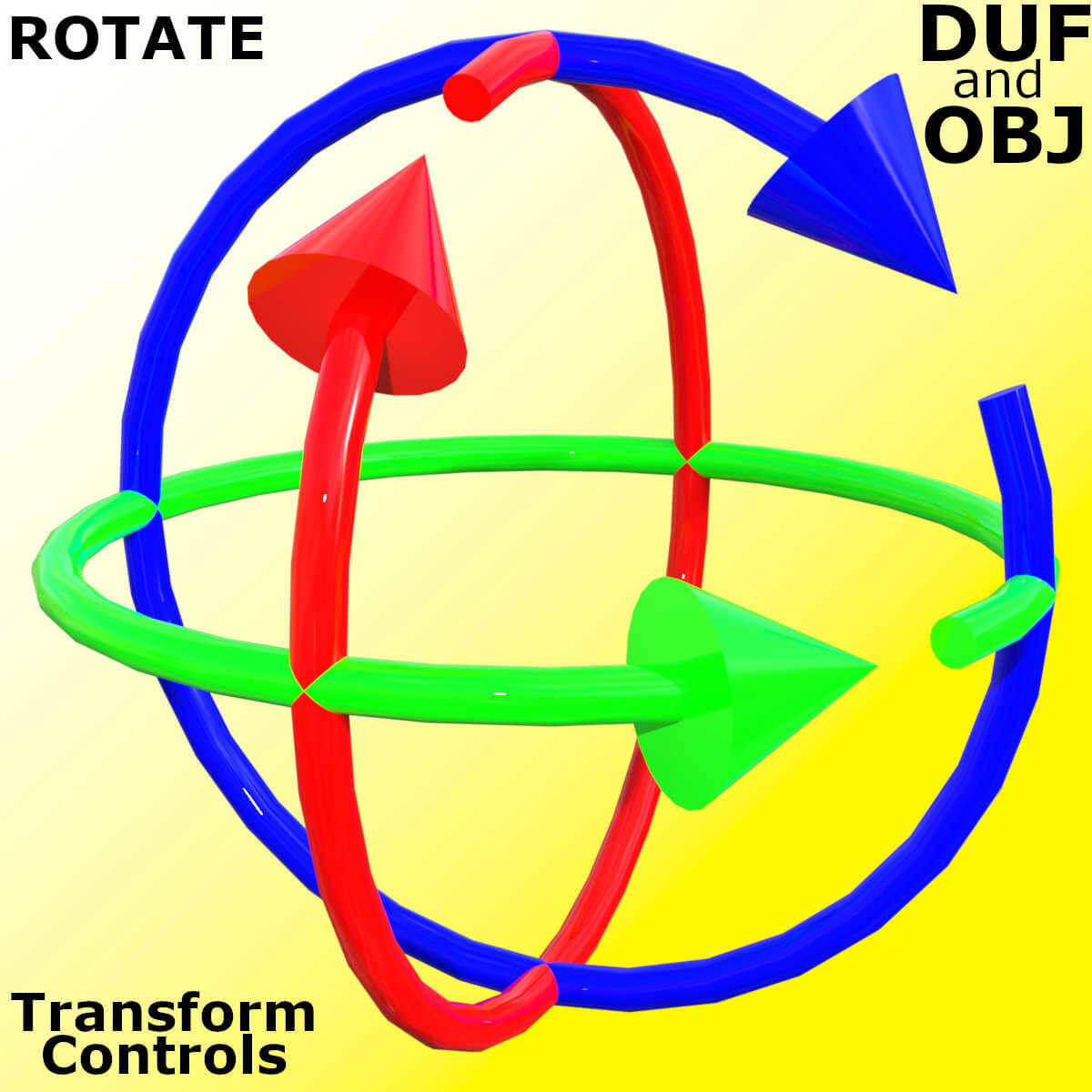 Transform Controls for Rotate Using Daz Studio by rolow