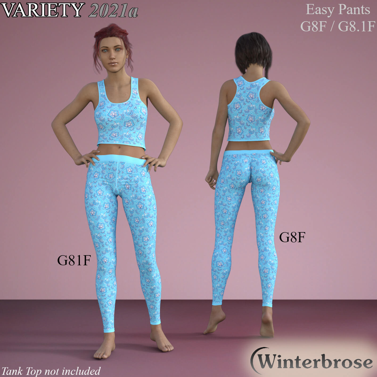 Variety 2021a Styles for Easy Pants G8F - Daz Content by rolow