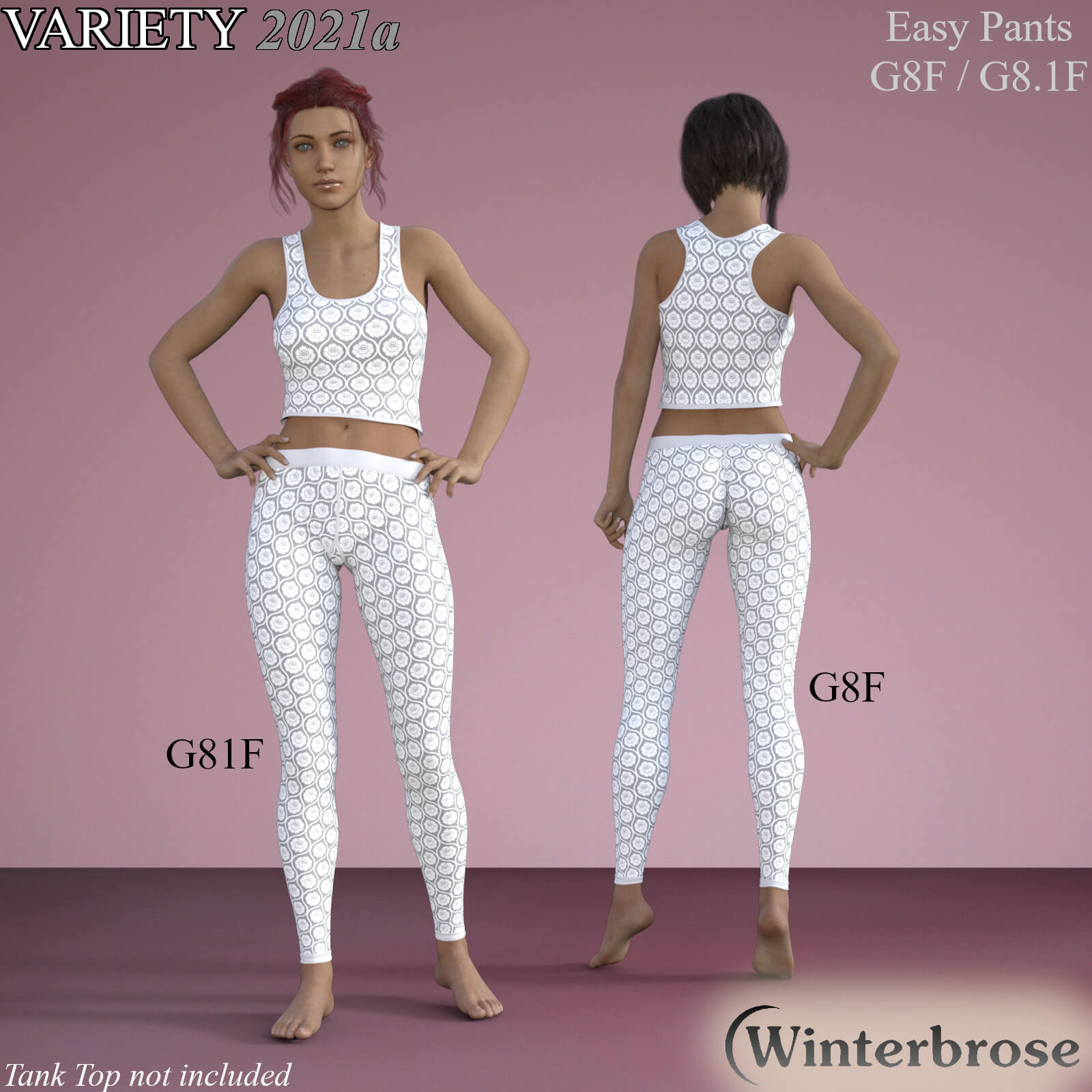 Variety 2021a Styles for Easy Pants G8F - Daz Content by rolow