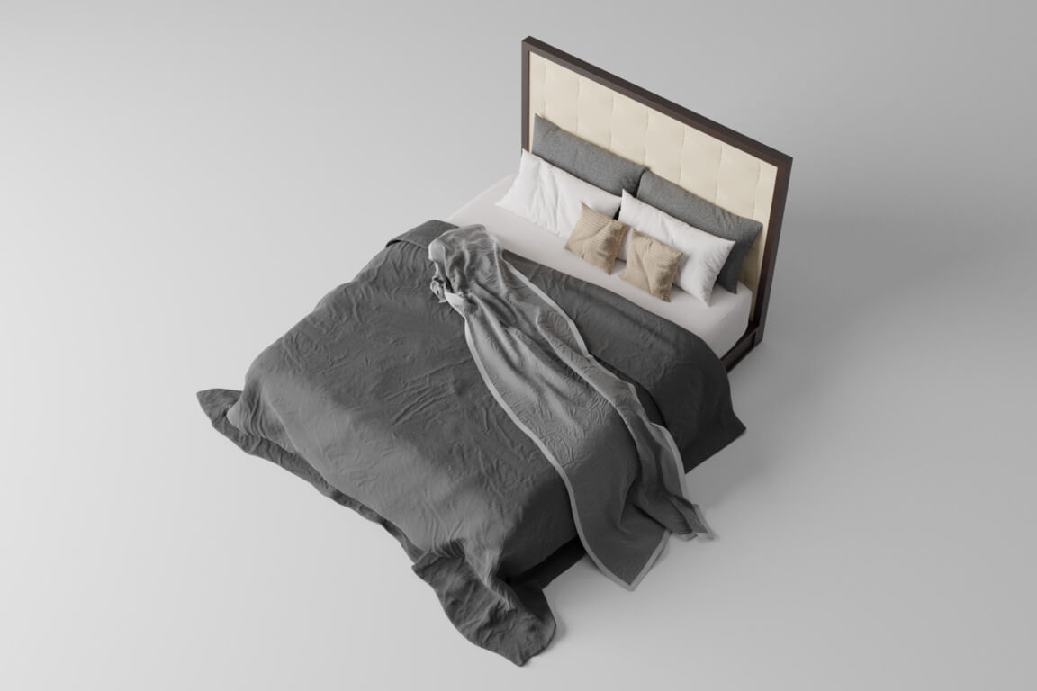 Bed Classic version - 3D Model by roman119966