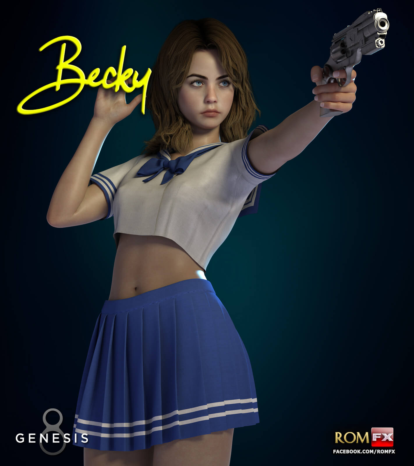 Becky For G8F and G8.1F - Daz Content by ROMFX