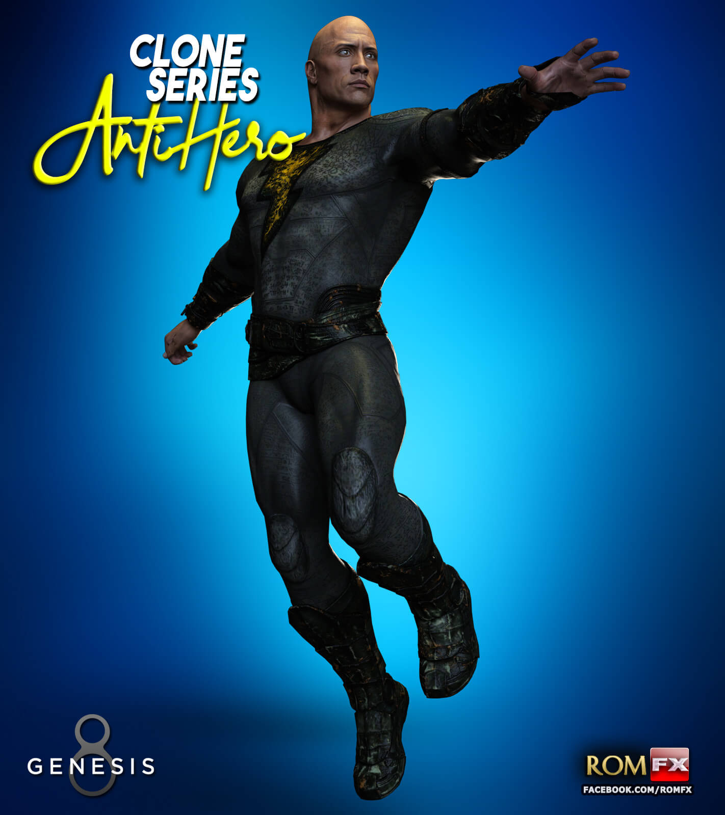 Clone Series - AntiHero for G8M and G8.1M Daz Content by ROMFX