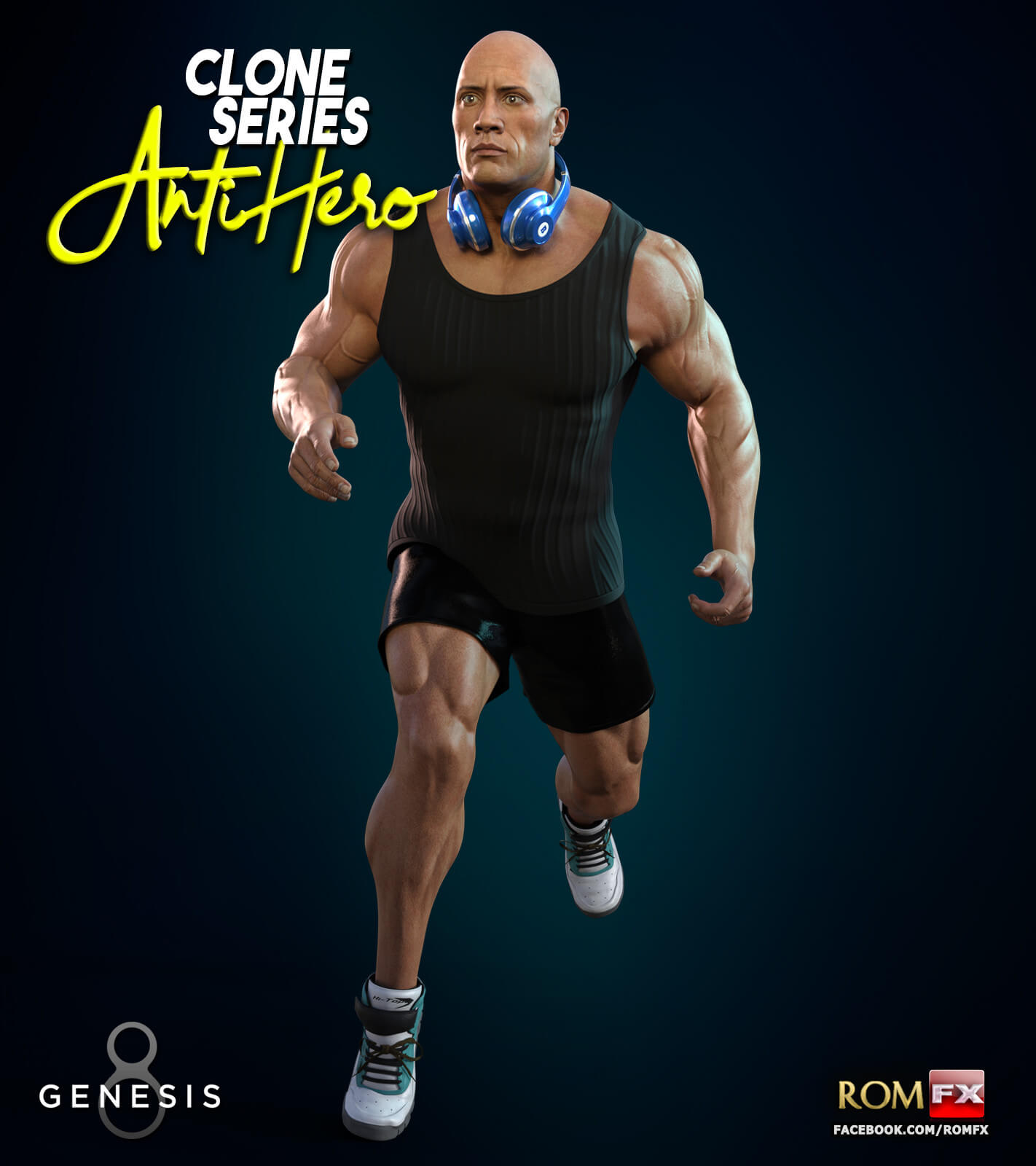 Clone Series - AntiHero for G8M and G8.1M Daz Content by ROMFX