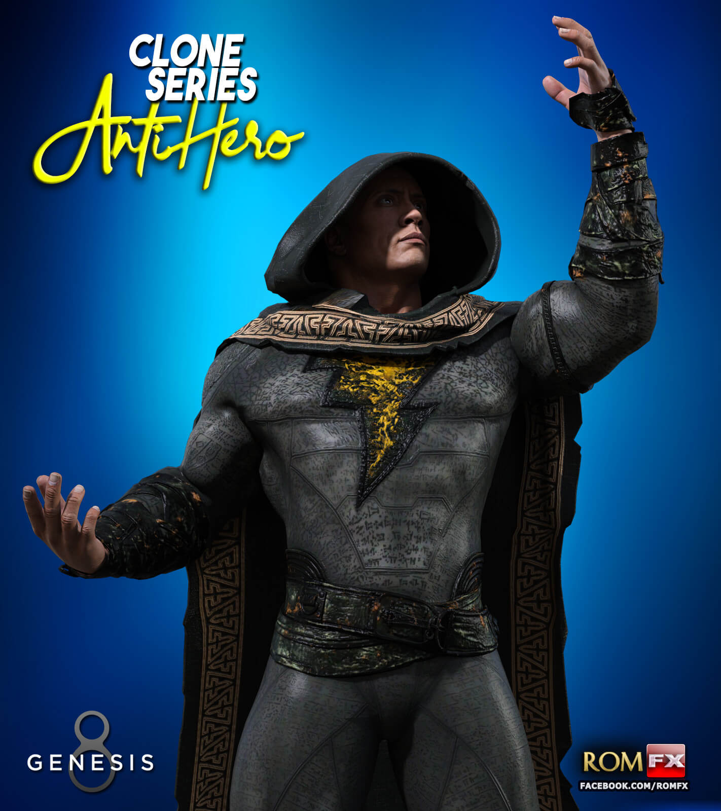 Clone Series - AntiHero for G8M and G8.1M Daz Content by ROMFX