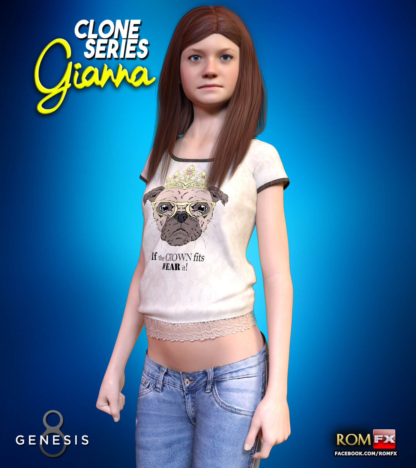 Clone Series - Gianna For G8F and G8.1F Daz Content by ROMFX