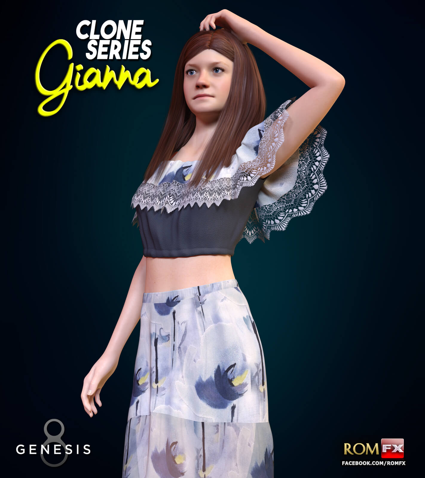 Clone Series - Gianna For G8F and G8.1F Daz Content by ROMFX