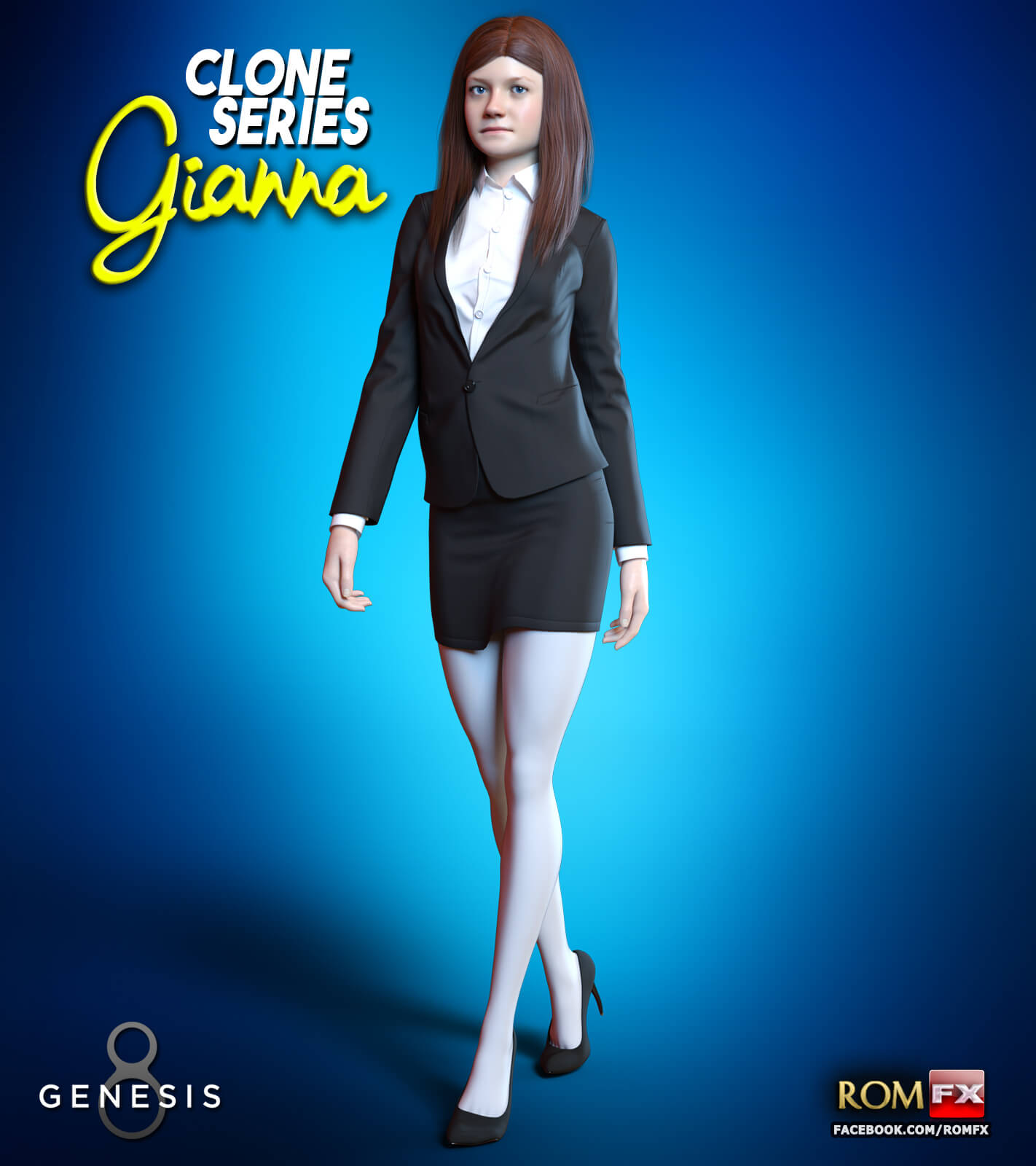 Clone Series - Gianna For G8F and G8.1F Daz Content by ROMFX