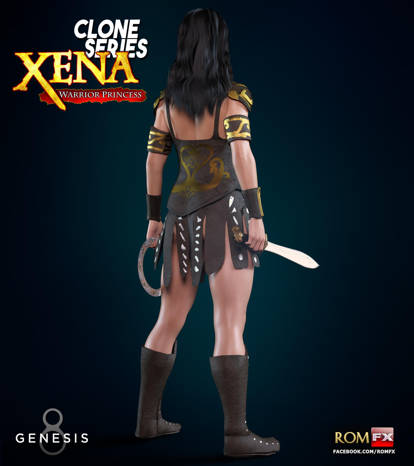 Clone Series - Xena For G8F and G8.1F Daz Content by ROMFX