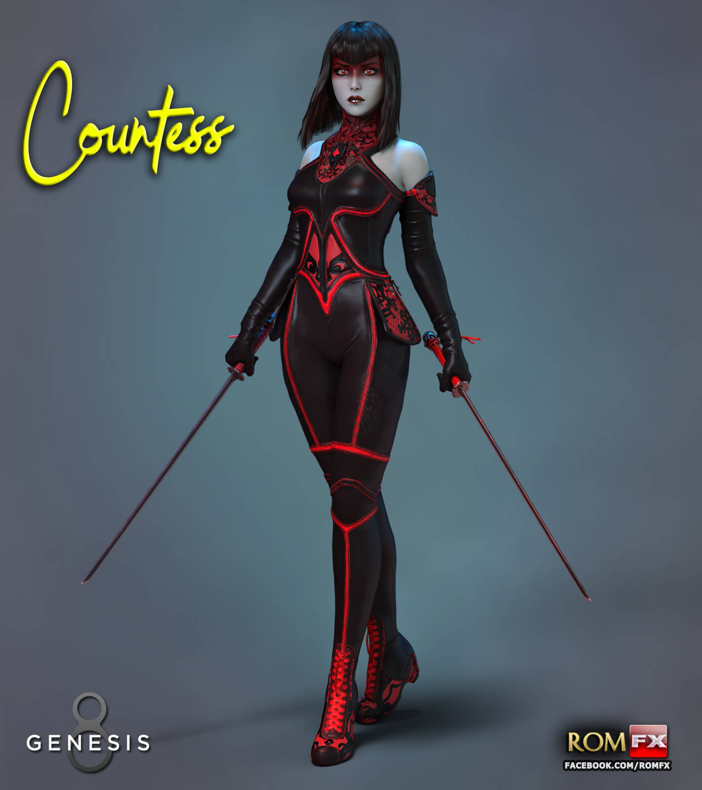 Countess (Paragon) For G8F And G8.1F - Daz Content by ROMFX