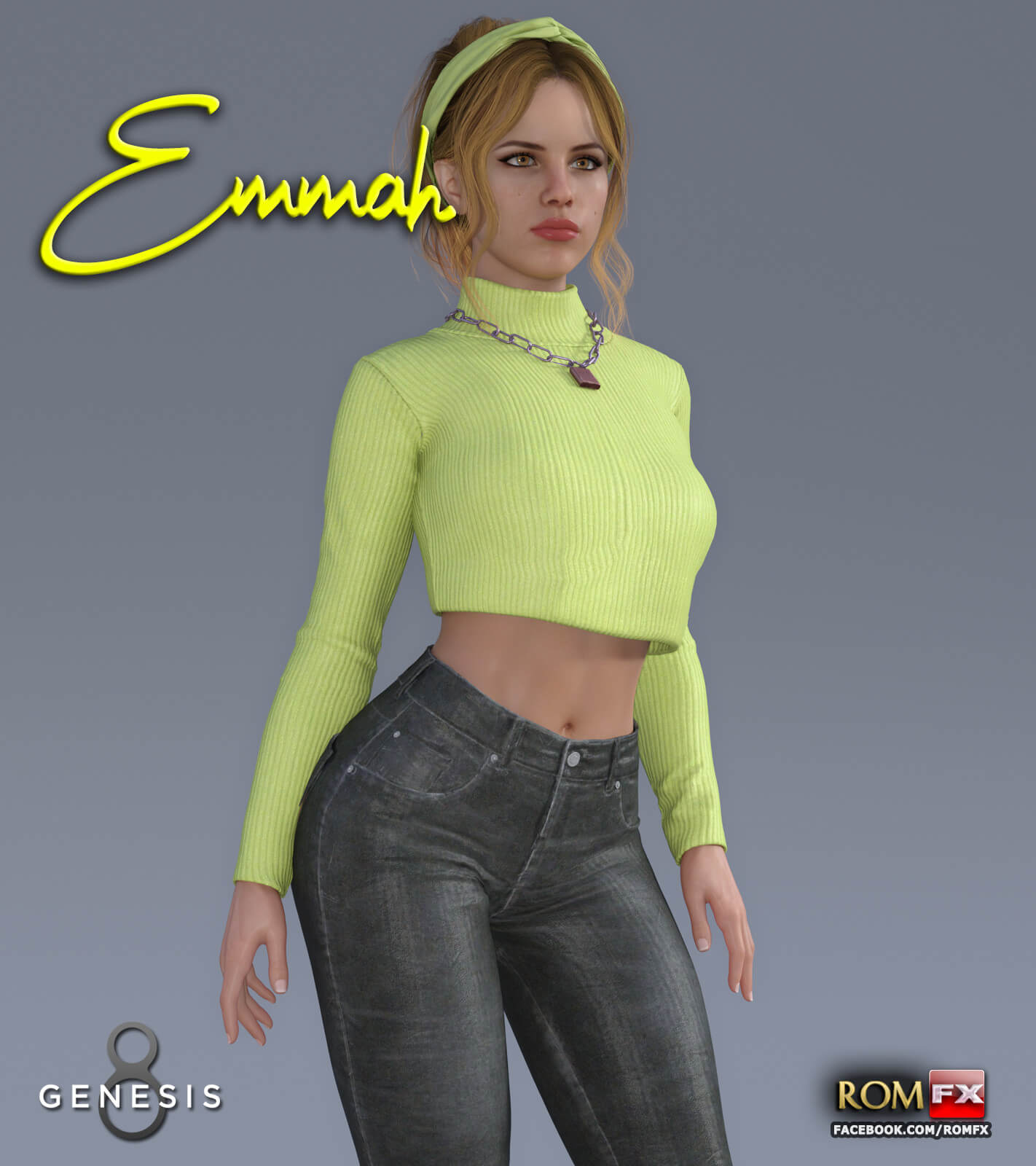 Emmah For G8F And G8.1F - Daz Content by ROMFX