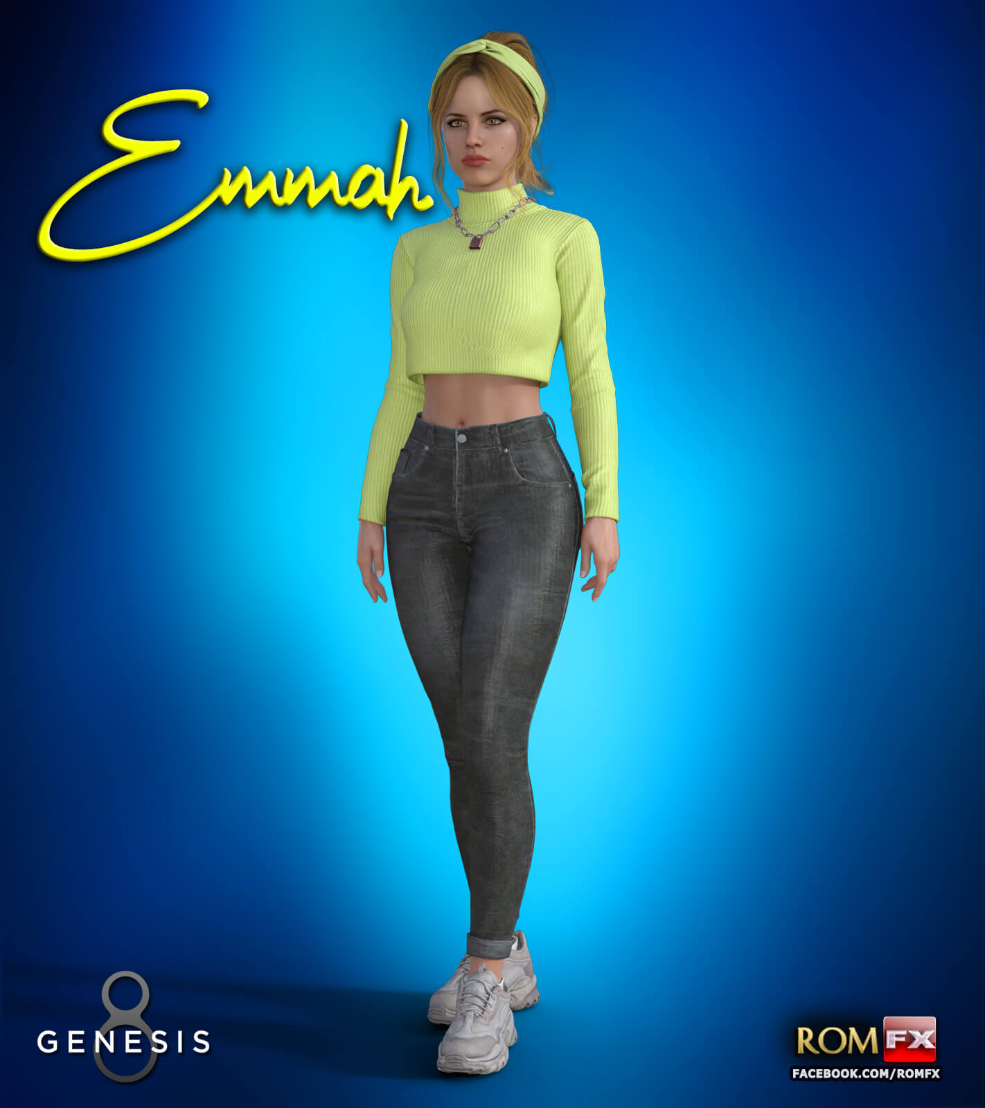 Emmah For G8F And G8.1F - Daz Content by ROMFX