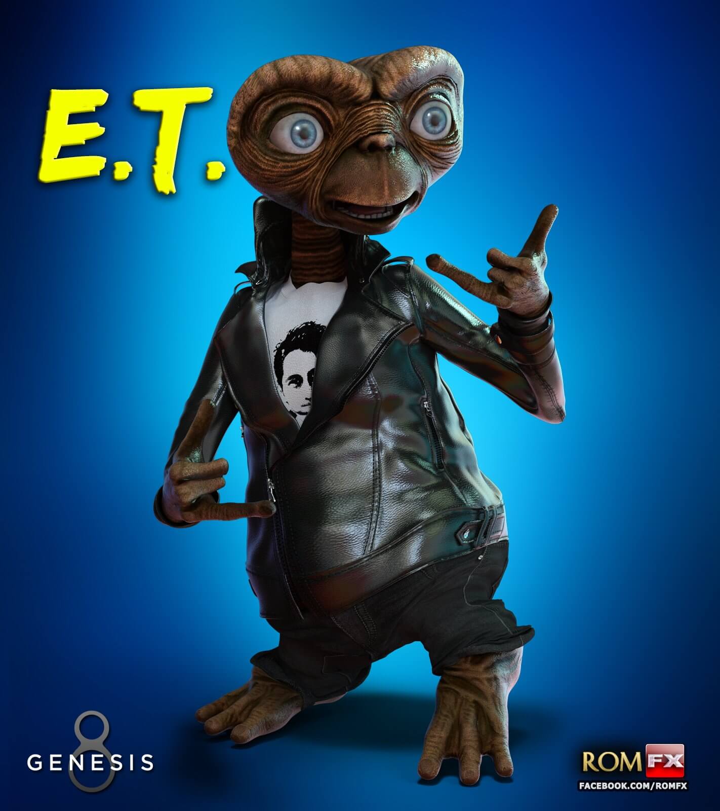 ET The Extra-Terrestrial For G8M And G8.1M Daz Content by ROMFX