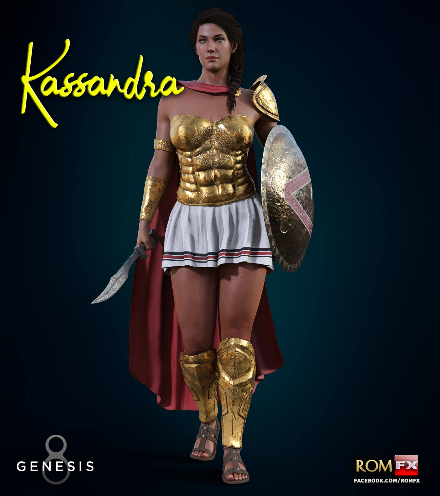Kassandra For G8F and G8.1F - Daz Content by ROMFX