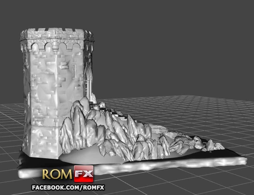 Mini Tower Guard Castle - 3D Model by ROMFX
