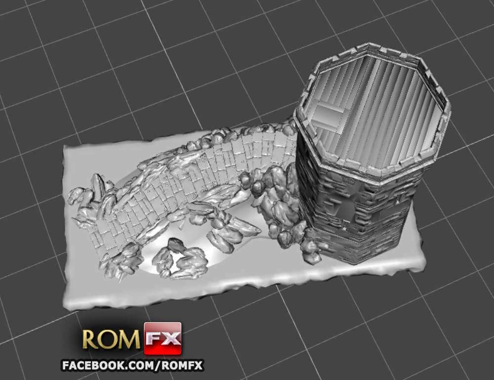 Mini Tower Guard Castle - 3D Model by ROMFX