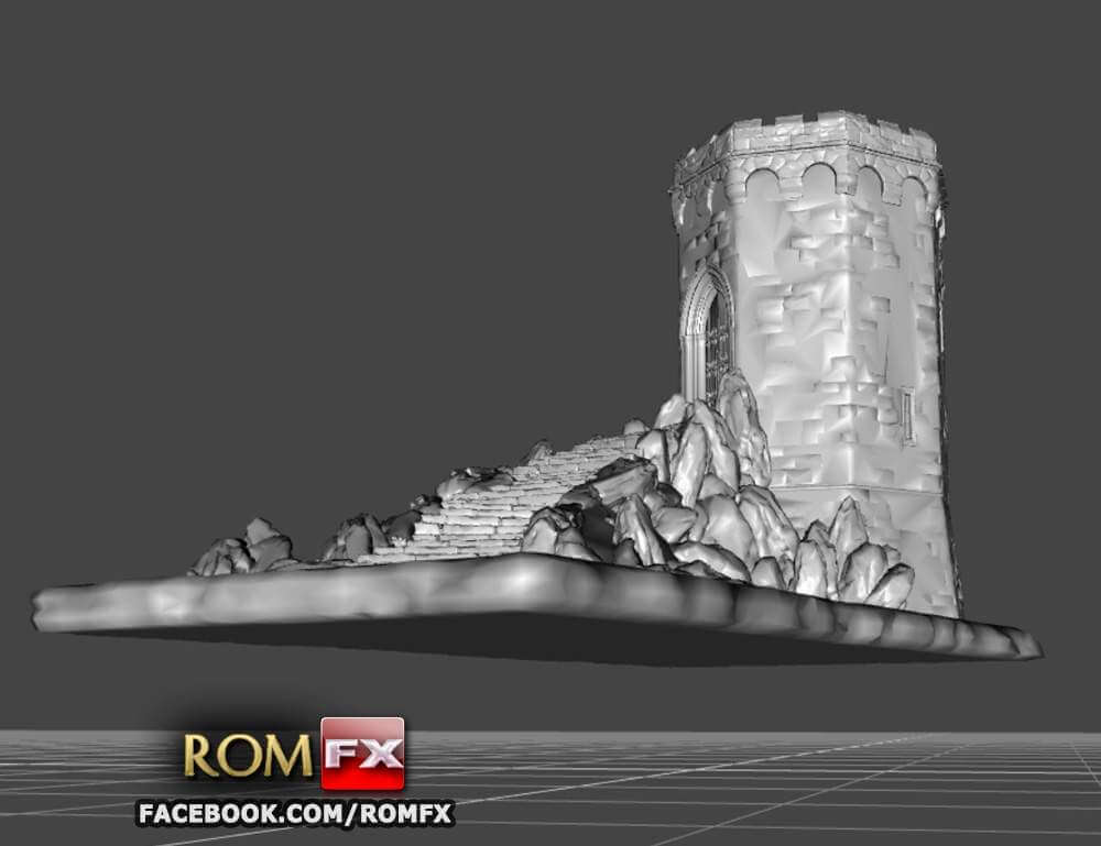 Mini Tower Guard Castle - 3D Model by ROMFX