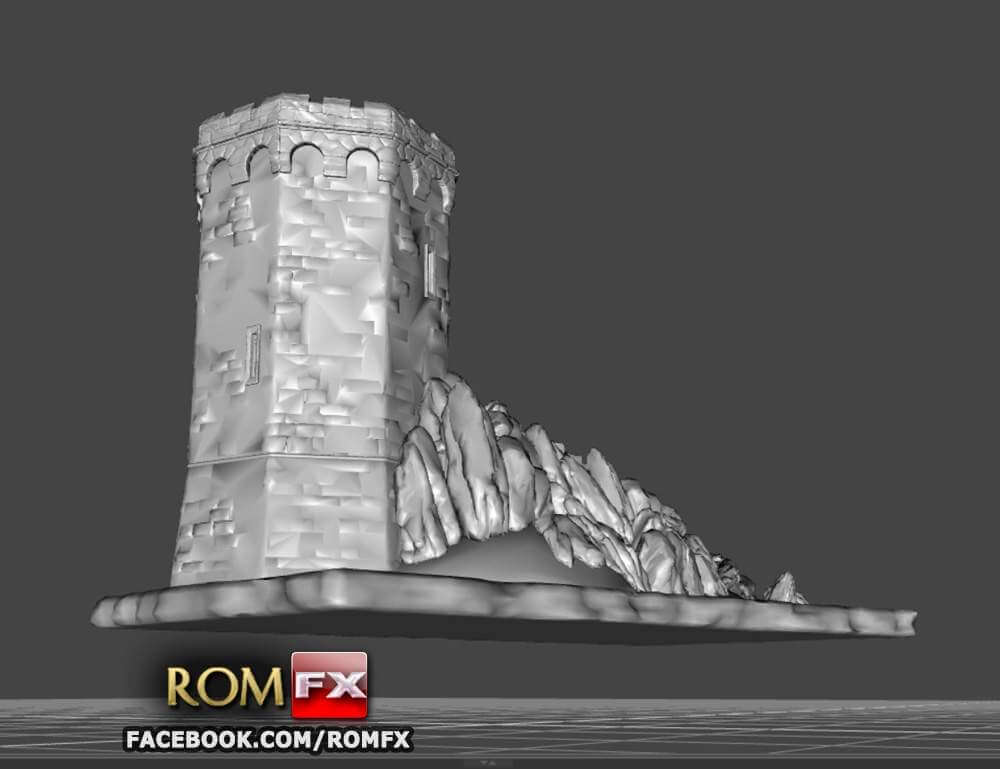 Mini Tower Guard Castle - 3D Model by ROMFX