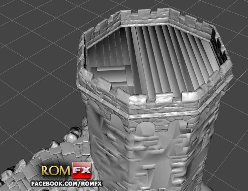 Mini Tower Guard Castle - 3D Model by ROMFX