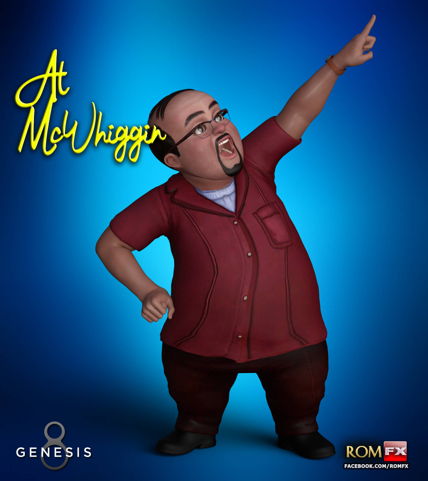 RFX Al McWhiggin For G8M And G8.1M - Daz Content by ROMFX