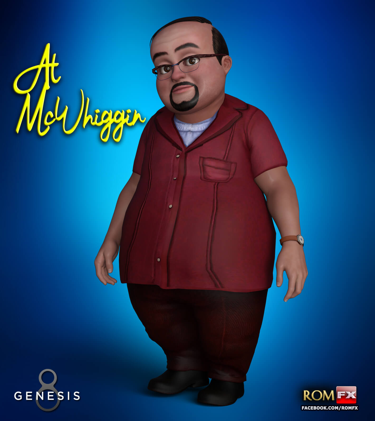 RFX Al McWhiggin For G8M And G8.1M - Daz Content by ROMFX