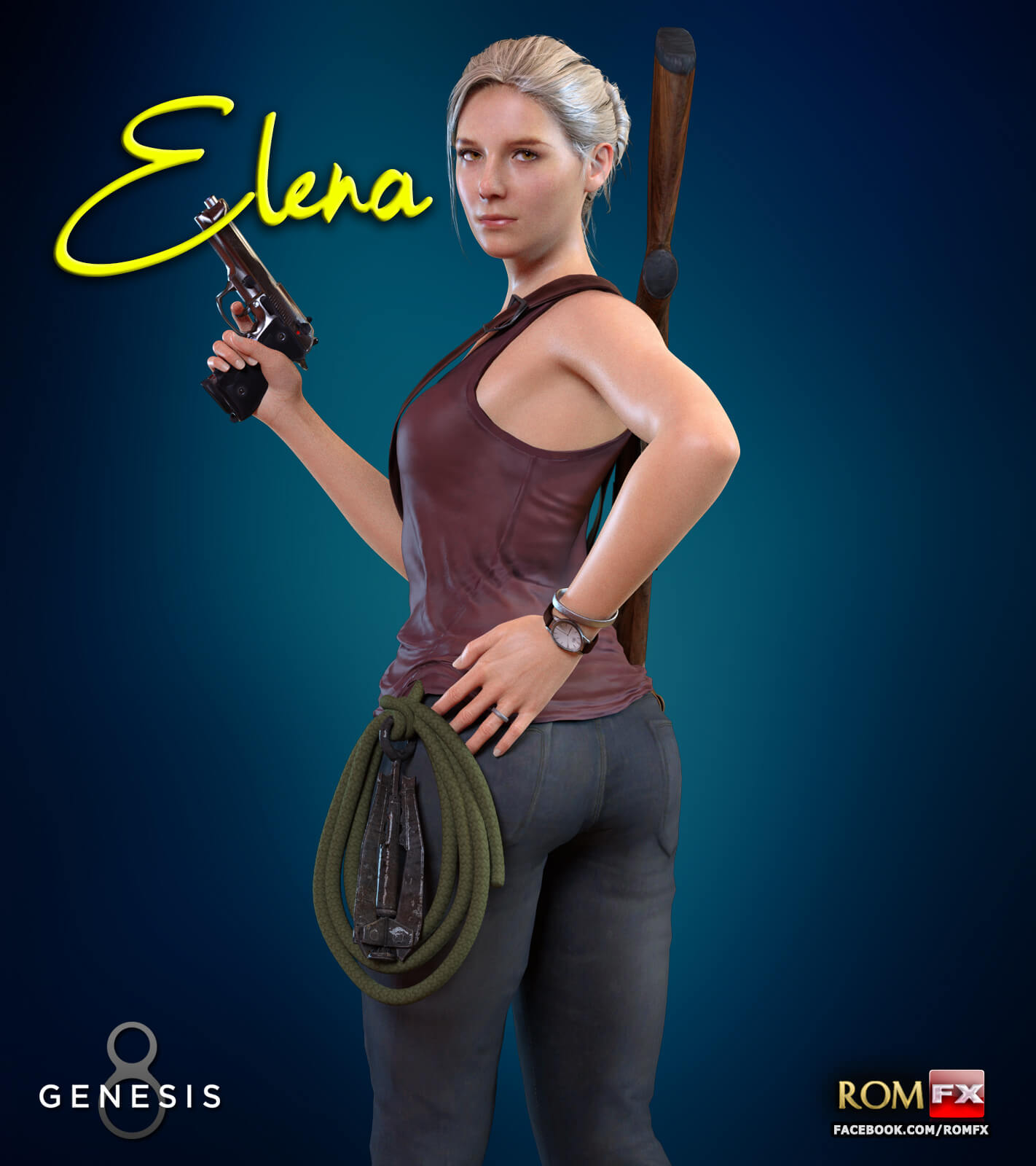 RFX Elena Fisher For G8F And G8.1F - Daz Content by ROMFX