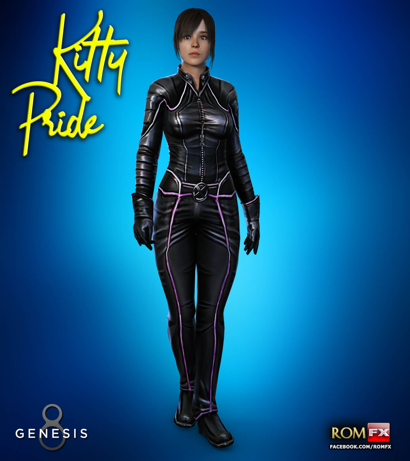 RFX Kitty Pryde For G8F And G8.1F - Daz Content by ROMFX