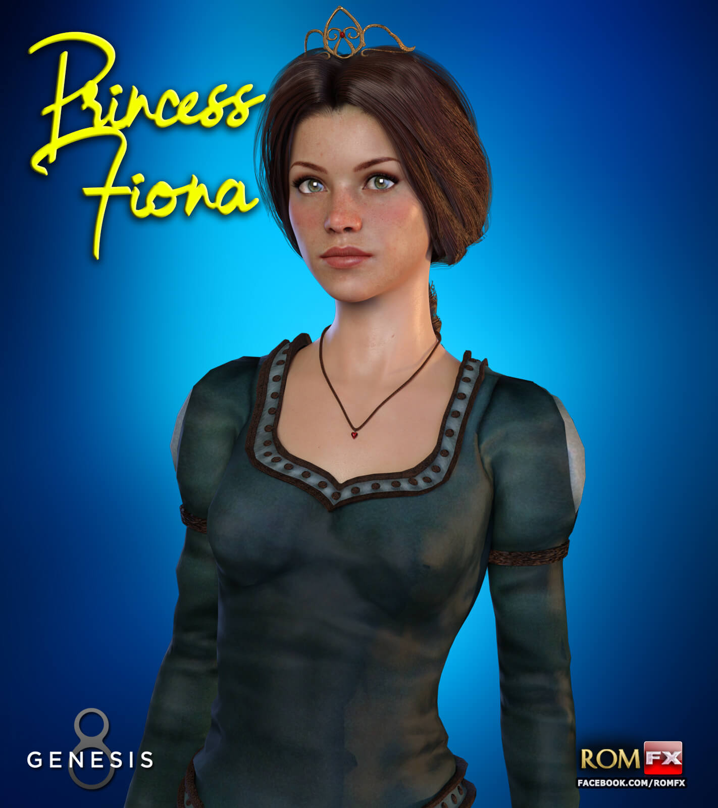 RFX Princess Fiona Human For G8F And G8.1F - Daz Content by ROMFX