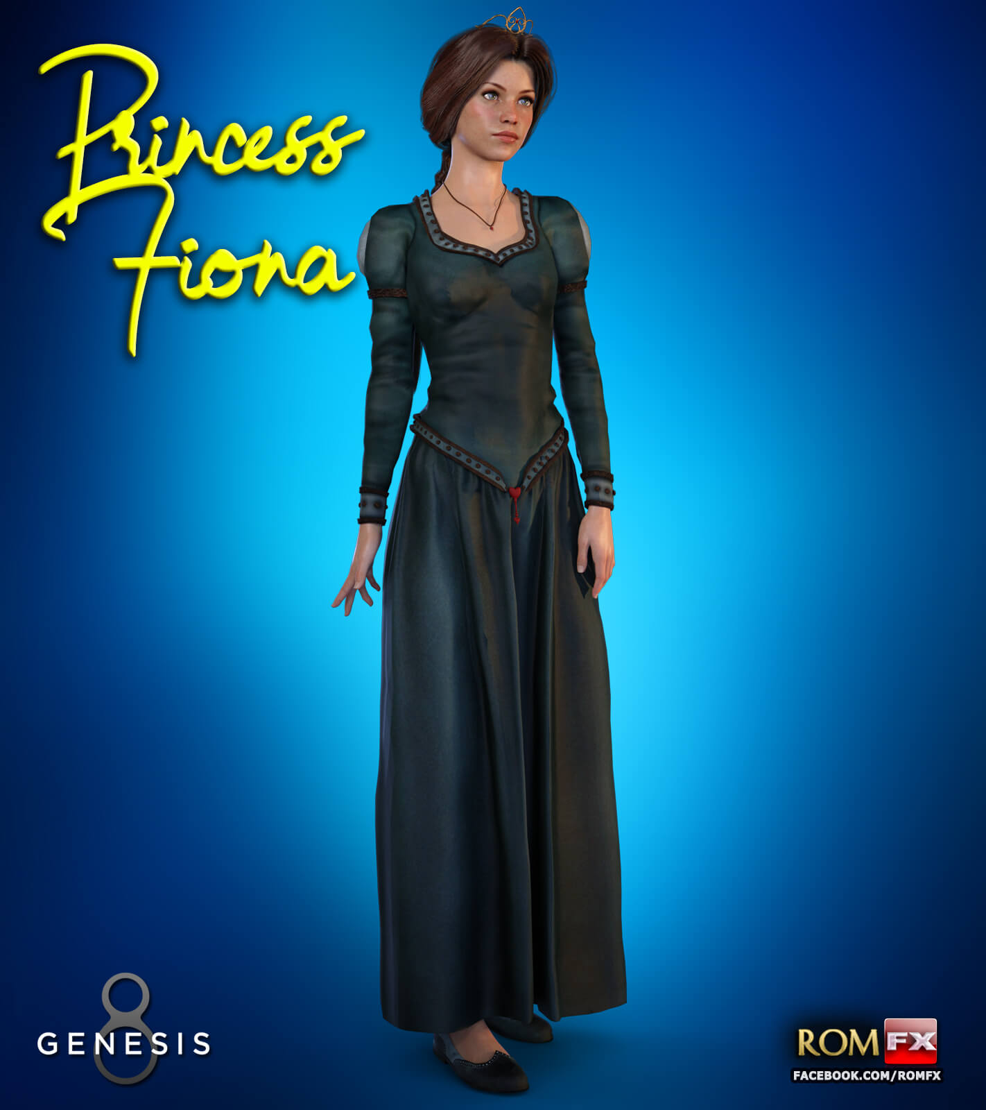 RFX Princess Fiona Human For G8F And G8.1F - Daz Content by ROMFX