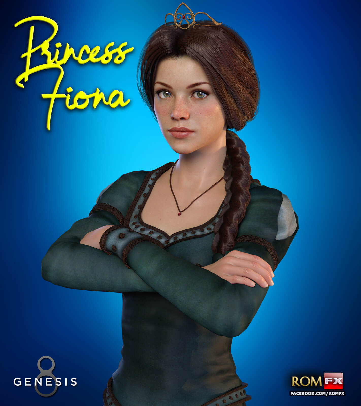 RFX Princess Fiona Human For G8F And G8.1F - Daz Content by ROMFX