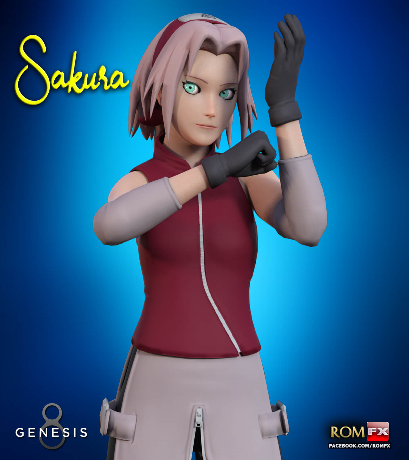 RFX Sakura For G8F And G8.1F - Daz Content by ROMFX