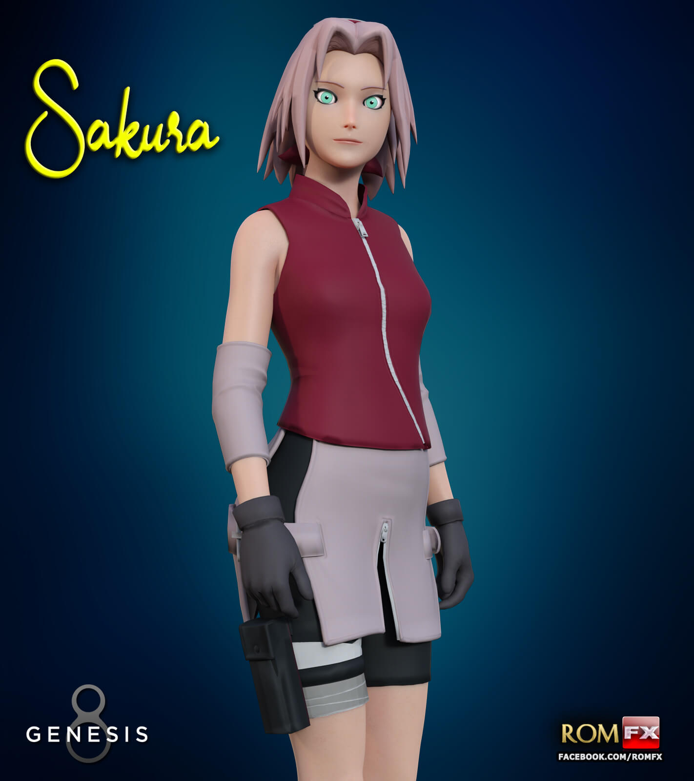 RFX Sakura For G8F And G8.1F - Daz Content by ROMFX