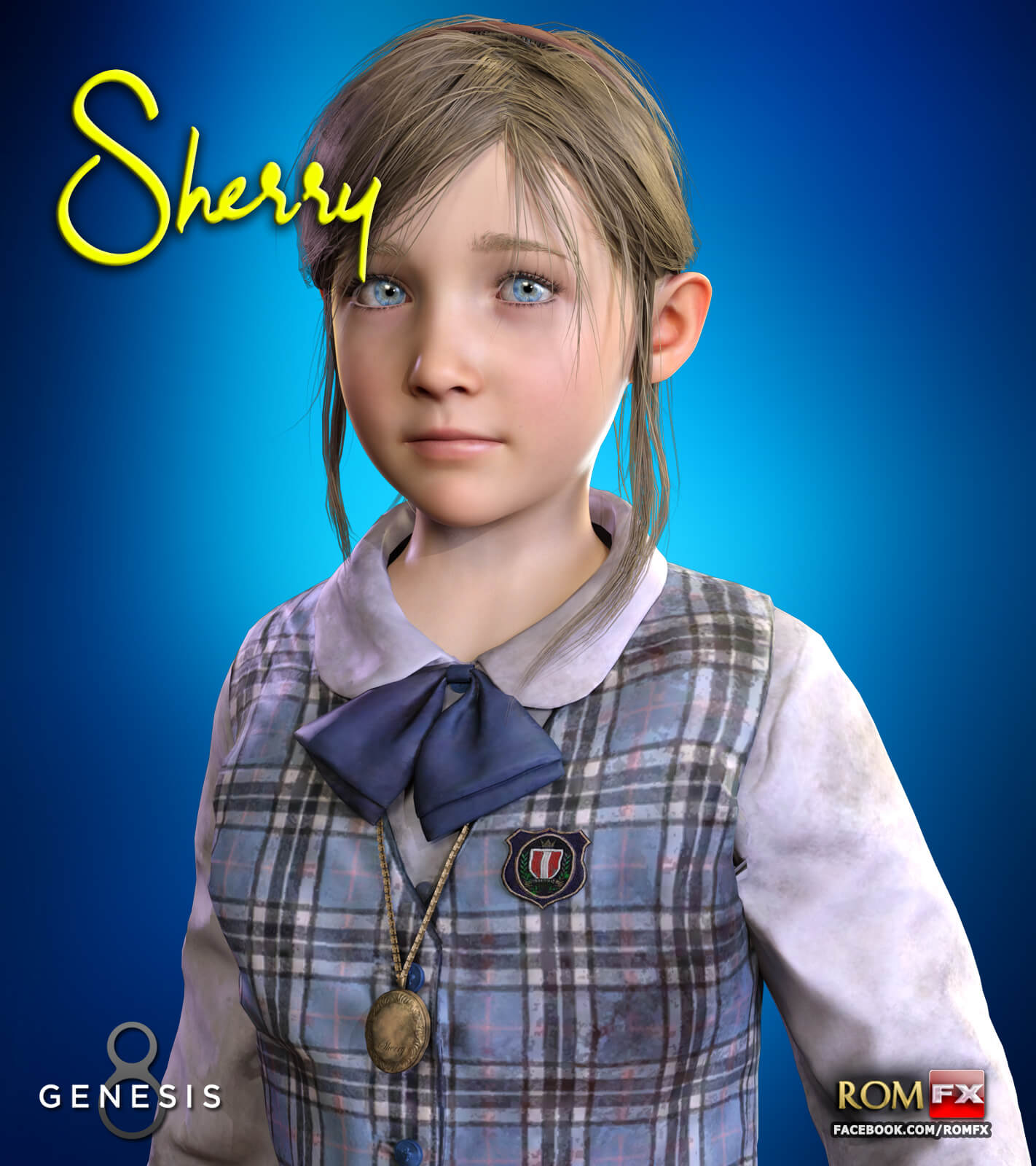 RFX Sherry Child For G8F And G8.1F - Daz Content by ROMFX
