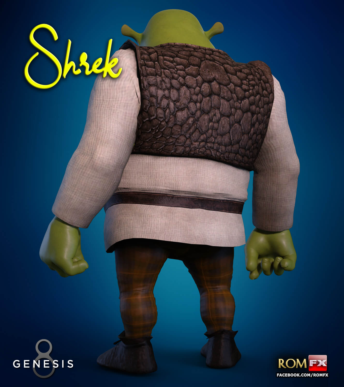 RFX Shrek For G8M and G8.1M - Daz Content by ROMFX