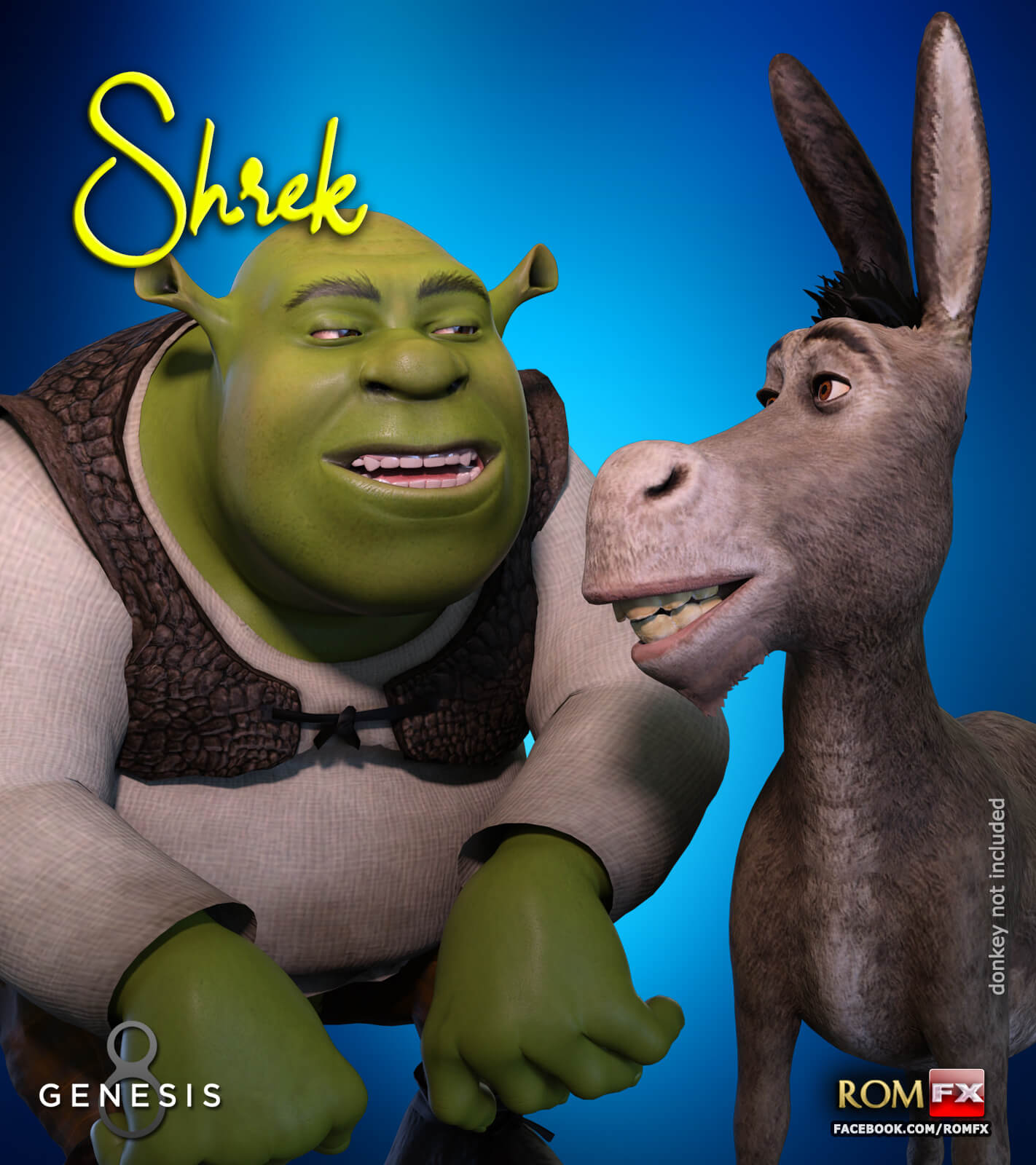 RFX Shrek For G8M and G8.1M - Daz Content by ROMFX