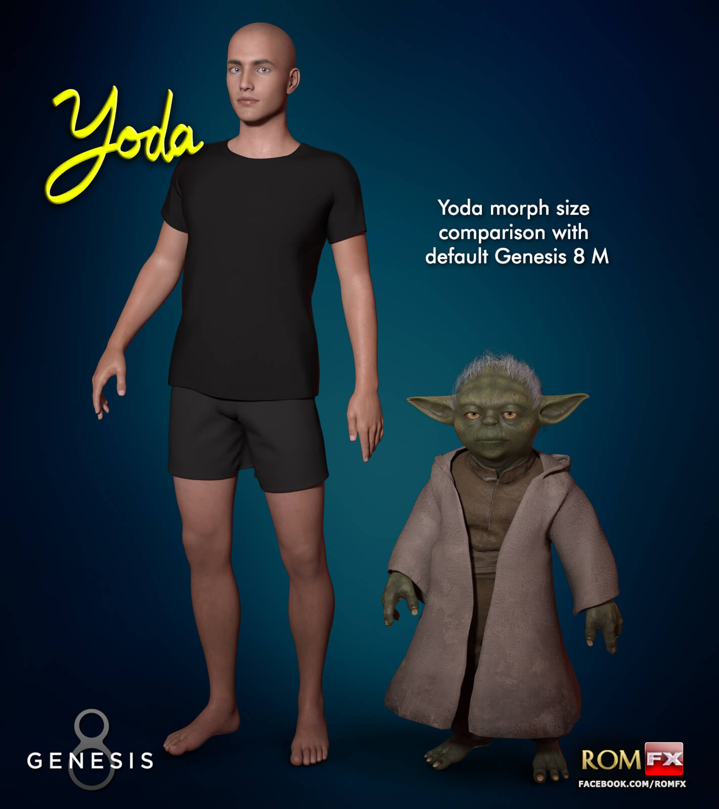 RFX Yoda For G8M And G8.1M - Daz Content by ROMFX