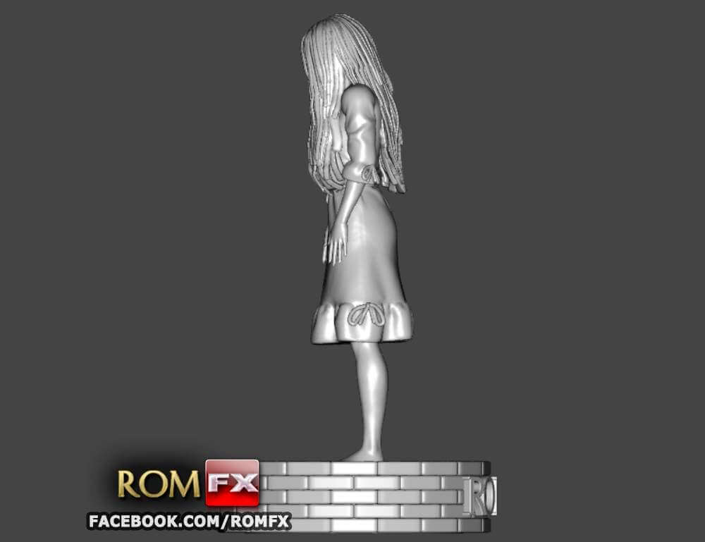 Samara The Ring Horror Figure - 3D Model by ROMFX