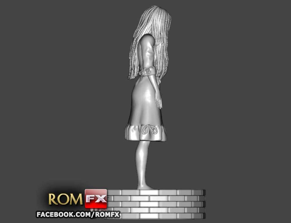Samara The Ring Horror Figure - 3D Model by ROMFX