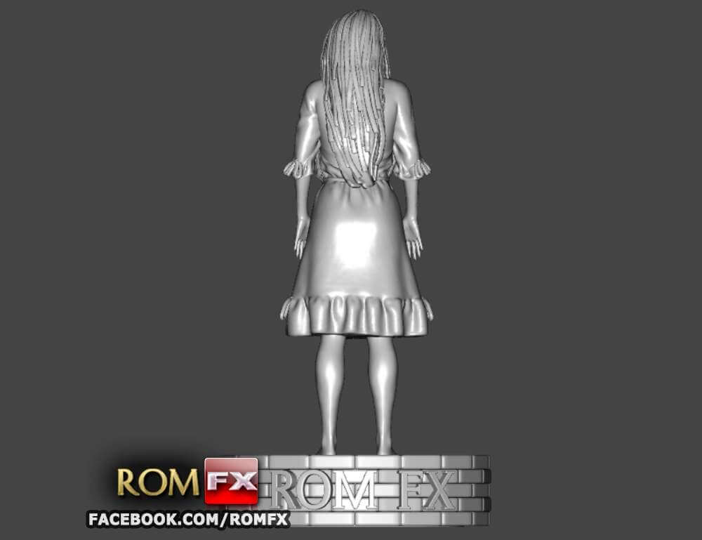 Samara The Ring Horror Figure - 3D Model by ROMFX