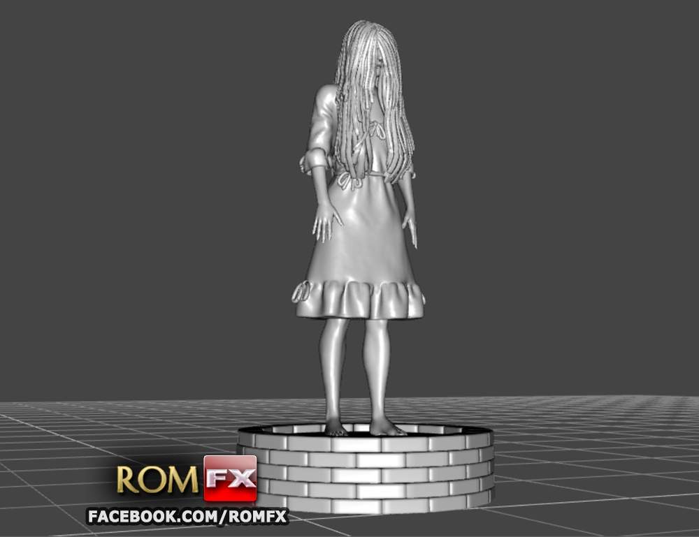 Samara The Ring Horror Figure - 3D Model by ROMFX