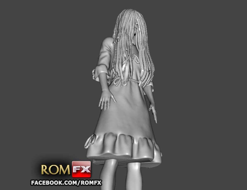 Samara The Ring Horror Figure - 3D Model by ROMFX