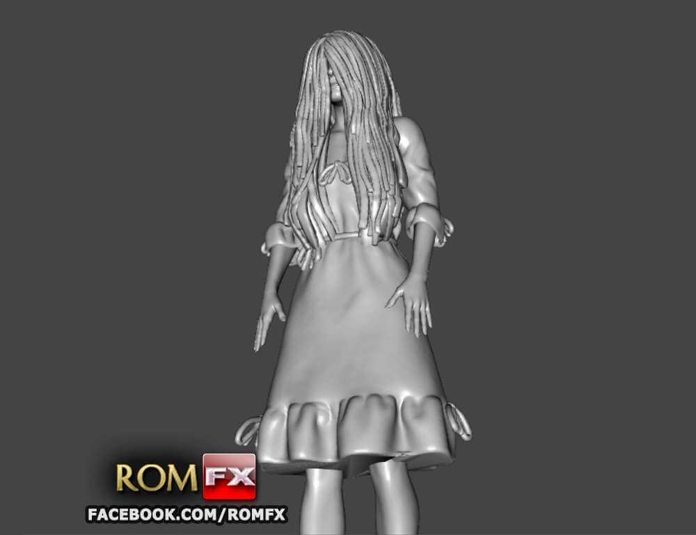 Samara The Ring Horror Figure - 3D Model by ROMFX