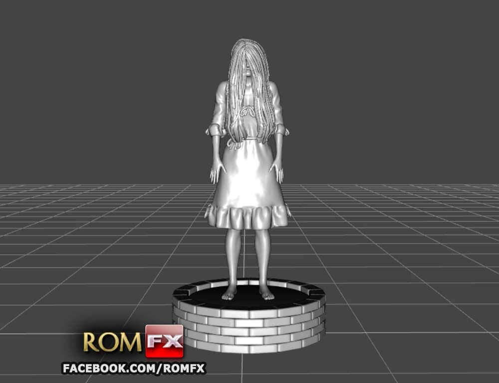 Samara The Ring Horror Figure - 3D Model by ROMFX