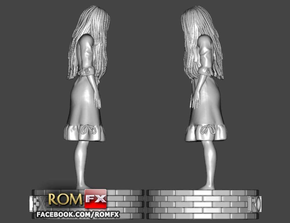 Samara The Ring Horror Figure - 3D Model by ROMFX