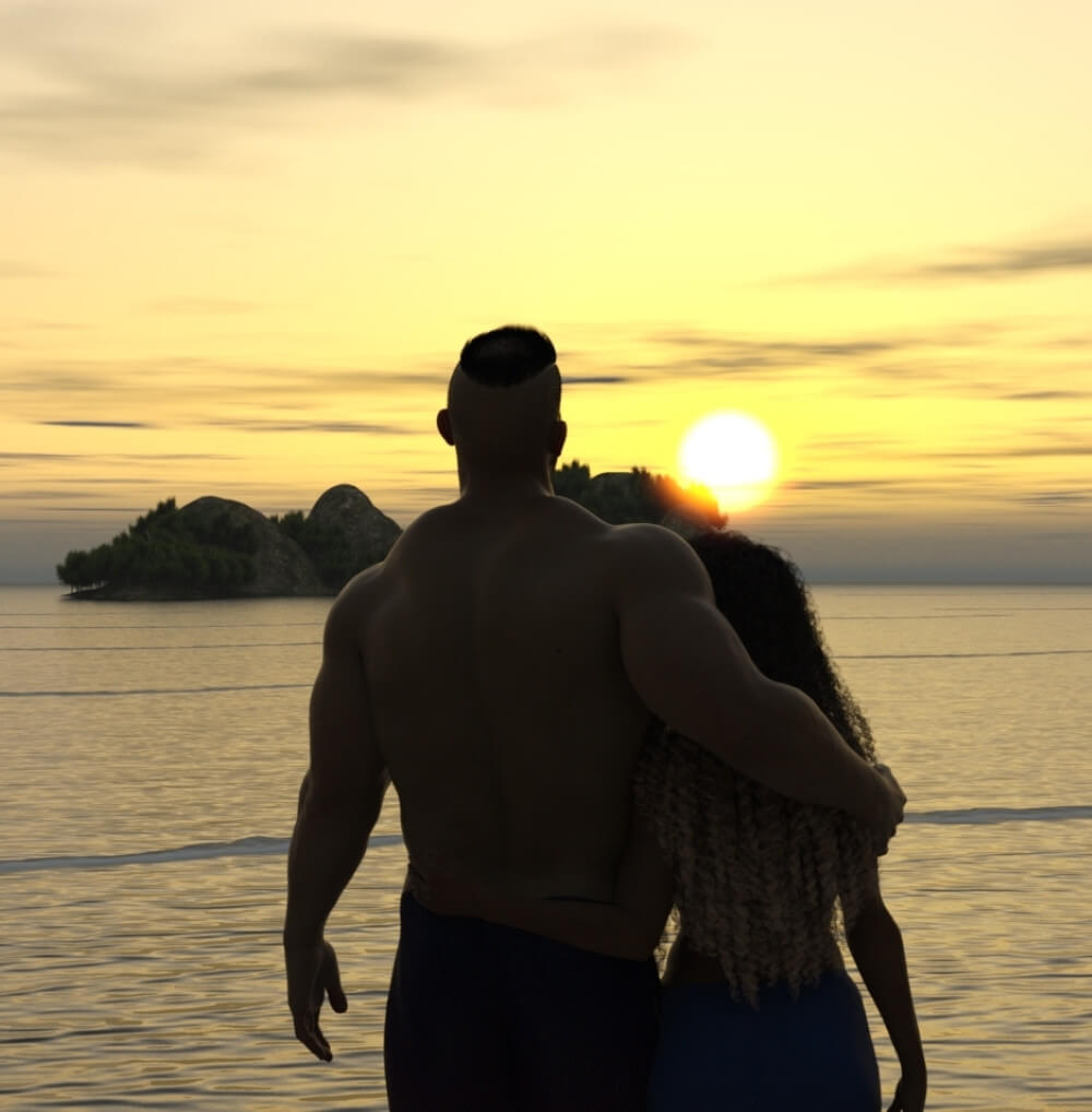 Beach Life 3D Render, Digital Art by roryusmc