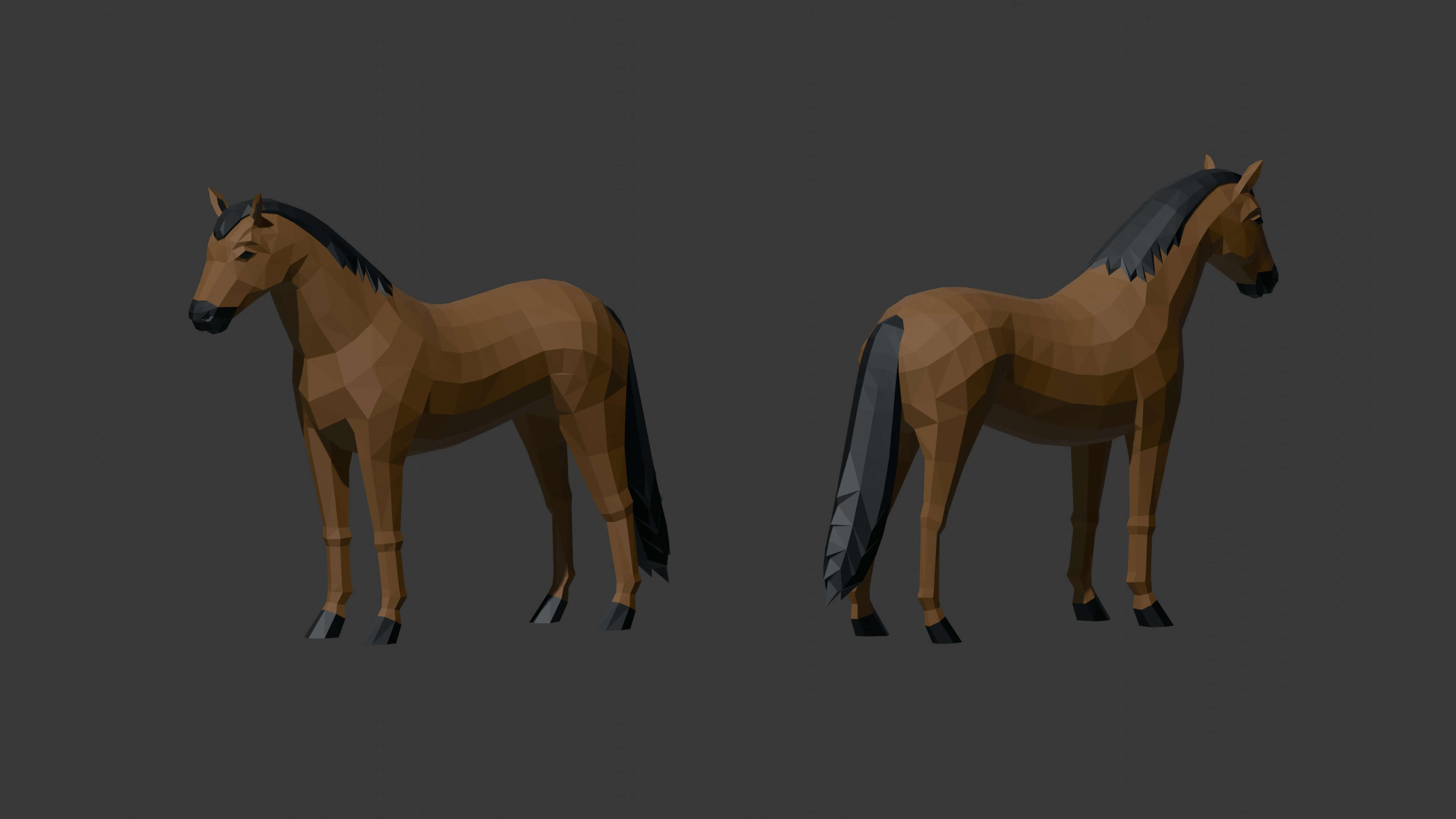 Farm Animals Lowpoly - 3D Model by rossty3d