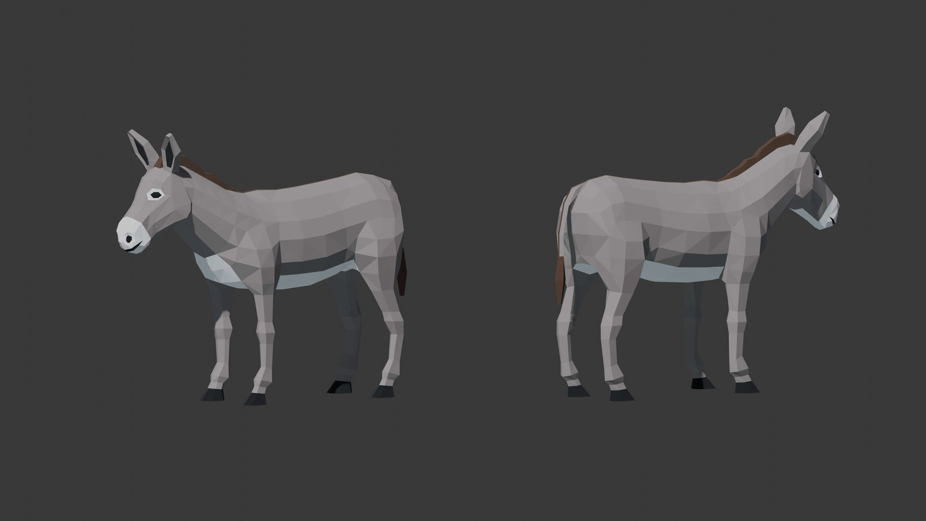 Farm Animals Lowpoly - 3D Model by rossty3d