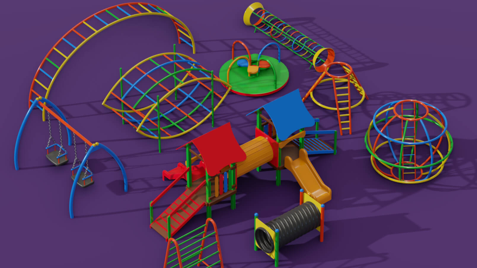 Playground Assets - 3D Model by rossty3d